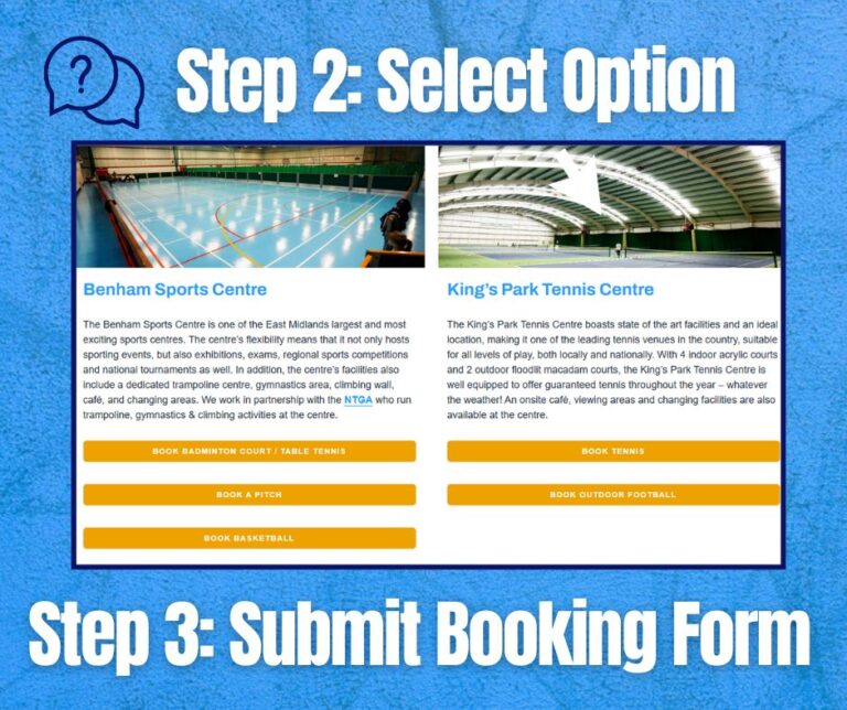 Book Now – King’s Park Sports